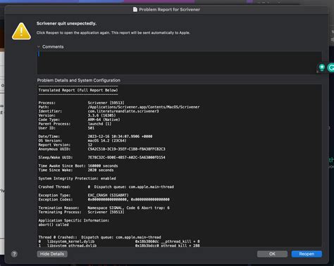 When Maximising Scrivener App Crashes Scrivener For Macos