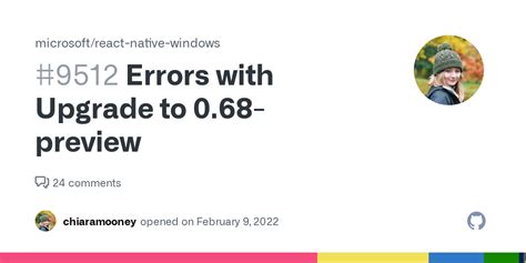 Errors With Upgrade To Preview Issue Microsoft React