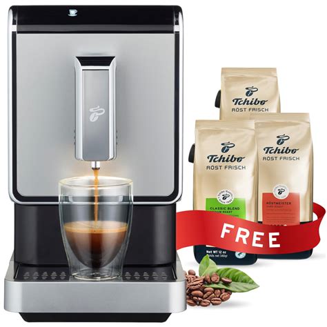 Tchibo Automatic Espresso And Coffee Machine Bundle With Built In Grinder Comes With