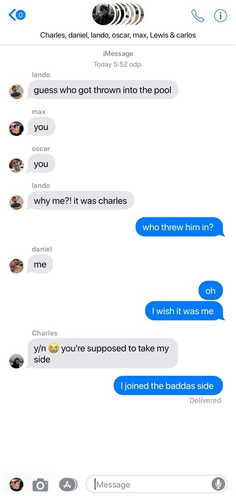 F Drivers X Y N Groupchat Formula Au On Tumblr