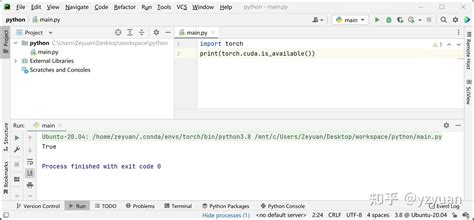 记录在Win 的WSL下使用GPU运行PyTorch PyCharm编程 知乎