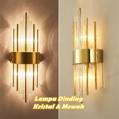 Jual Lampu Dinding Kristal LED Minimalis Lampu Hias Dinding Kristal Modern Minimalis Gaya LED