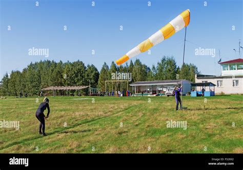 Parachutists 2014 Assembly Of A Conical Textile Tube Windsock For