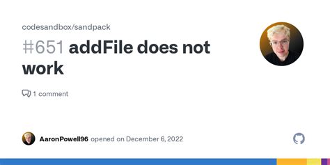 Addfile Does Not Work · Issue 651 · Codesandboxsandpack · Github