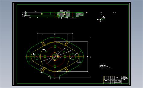 端盖落料拉深冲孔复合模设计 AutoCAD 模型图纸下载 懒石网