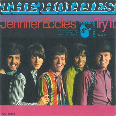 Jennifer Eccles By The Hollies 1968 Hit Song Vancouver Pop Music