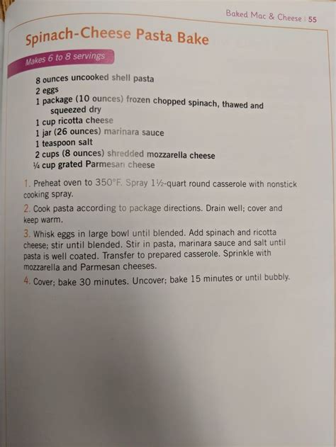 Spinach Cheese Pasta Bake Cheese Pasta Bake Pasta Bake Spinach And