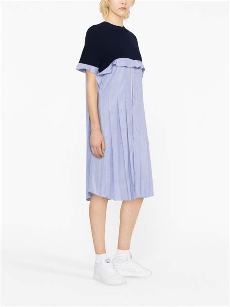 Sacai 사카이 X 토마스 메이슨 스트라이프 드레스 Farfetch