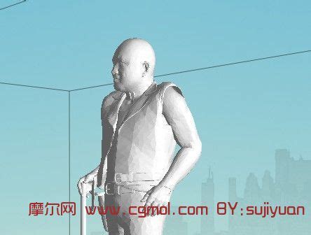 中年人人物角色3d模型现实角色模型下载 摩尔网cgmol