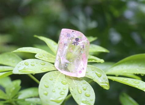 Pale Pink Sparkler Ring Gem Lettuce Jewellery