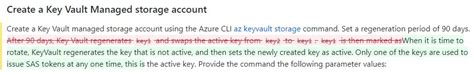 Key Vault Managed Storage Key Regenerationrotation Microsoft Qanda