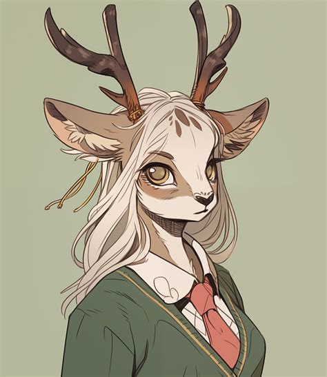 Download Ai Generated Deer Character Royalty Free Stock Illustration