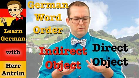 Word Order With Direct And Indirect Objects