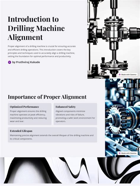 Introduction To Drilling Machine Alignment Download Free Pdf