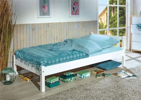 Wit Gelakt Eenpersoonsbed