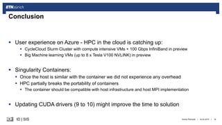 Benchmarking MPI Applications In Singularity Containers On Traditional
