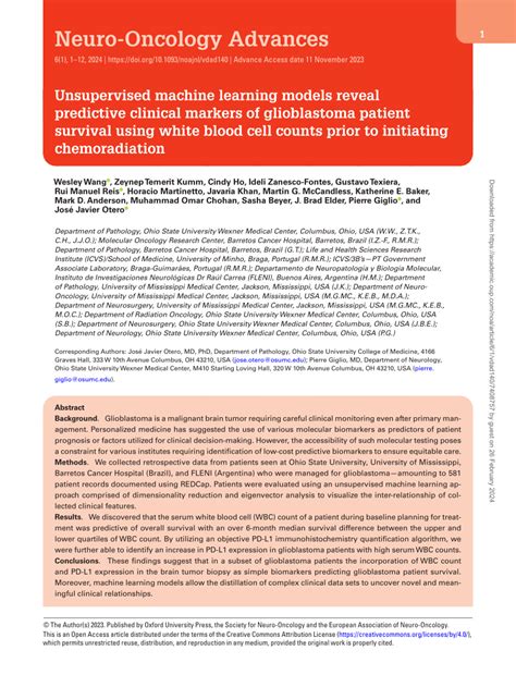 Pdf Unsupervised Machine Learning Models Reveal Predictive Clinical