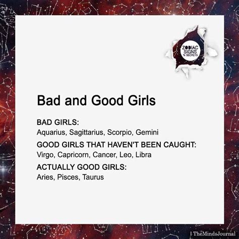 Good Girls Vs Bad Girls