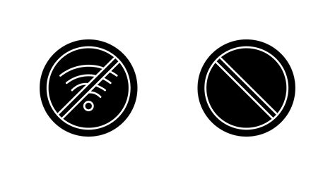 No Wifi And Prohibited Icon Vector Art At Vecteezy