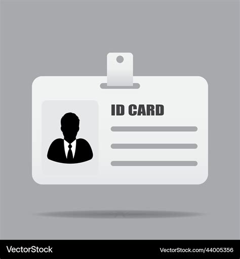 Id Card Icon Royalty Free Vector Image Vectorstock