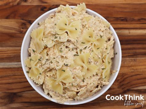 Crock Pot Garlic Parmesan Chicken Pasta Cookthink