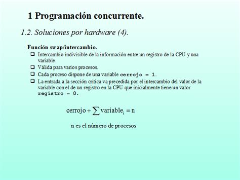 concurrencia exclusión mutua y sincronización comunicación entre