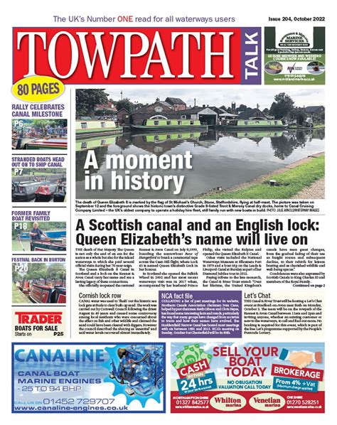 Inside The October Issue Towpath Talk