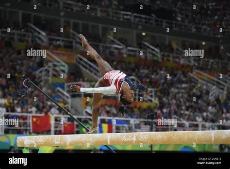 Tokyo Japan July Simone Biles American Olympic Gymnastics Athlete During The