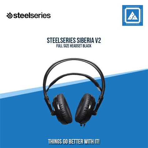 Steelseries Siberia V2 Full Size Headset Black Bluearm Computer Store