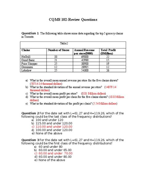Qms Final Final Study Notes My Answers Oneclass