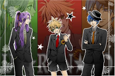 Kagamine Len Kaito And Kamui Gakupo Vocaloid Drawn By Hakuseki Danbooru