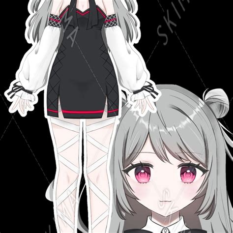 期間限定お値下げ中！【女の子 グレーの髪】配信立ち絵、trpg用など Skima（スキマ）