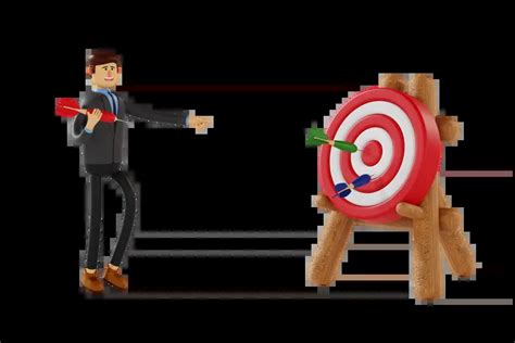 11159 Businessman Throw Dart 3d Illustrations Free In Png Blend