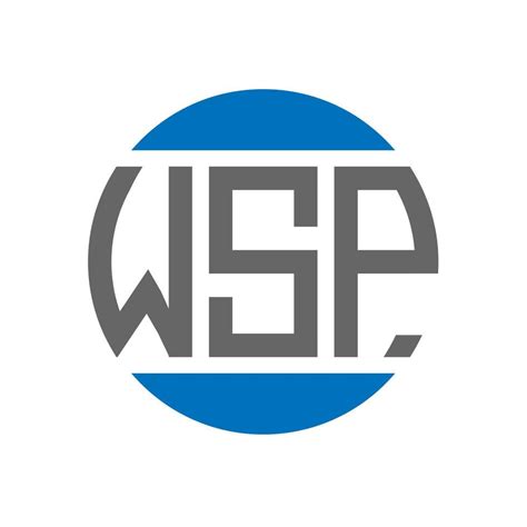 Wsp Letter Logo Design On White Background Wsp Creative Initials