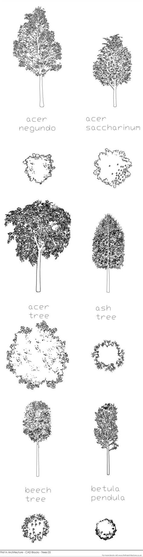 CAD Blocks Tree Pack 05 Tree Plan Cad Blocks Architecture Drawings