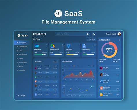 SaaS File Management Application Design Behance