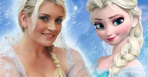 Frozen Camera Shy Mum Gives Up Council Job To Work As Princess Elsa