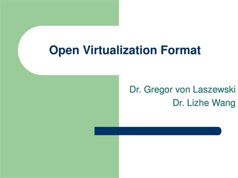 PPT Open Virtualization Format PowerPoint Presentation Free Download ID