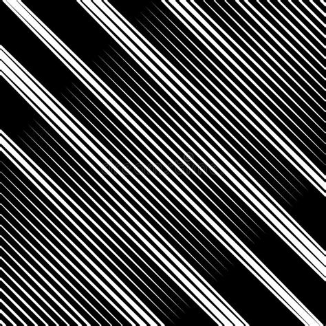 Monochrome Seamless Pattern Diagonal Random Lines Abstract Texture Stock Vector