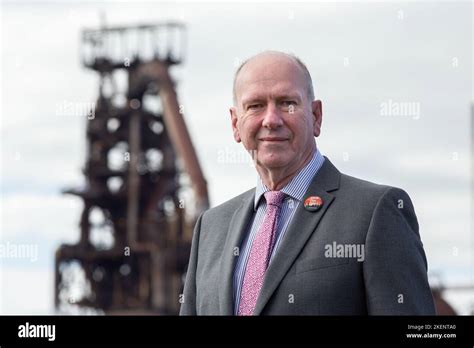 David Rees Ms Standing In Front Of The Blast Furnaces At Tata Steel Port Talbot In His Aberavon