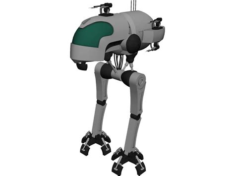 Robot Walker 3d Model 3dcadbrowser