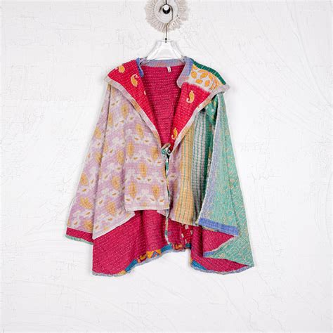 Kantha Mid Size Poncho Dress Love Protect Sustain
