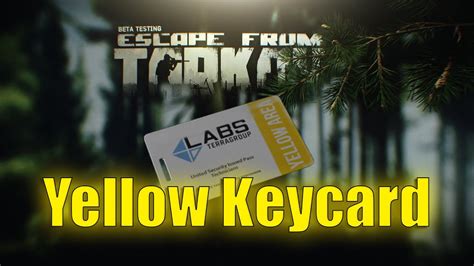 Labs Yellow Keycard Spawn And Use Location Escape From Tarkov Youtube