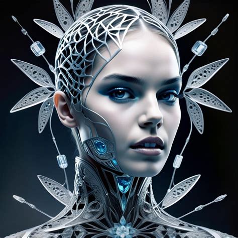Futuristic Woman With Robotic Elements