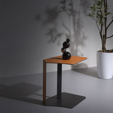 Nano Cj 106 U Shaped Metal Iron Pu Leather Face Coffee Table Nano Furniture Nano Furniture