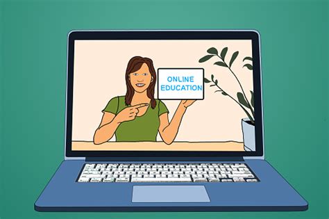 거리 교육 웹 배너 및 인쇄 자료에 대한 온라인 학습을위한 플랫 디자인 다채로운 일러스트 컨셉 밝은 배경에 격리 0명에 대한 스톡 벡터 아트 및 기타 이미지 Istock