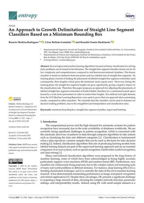 Pdf An Approach To Growth Delimitation Of Straight Line Segment