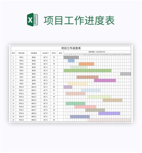 工作计划excel模板下载完美办公