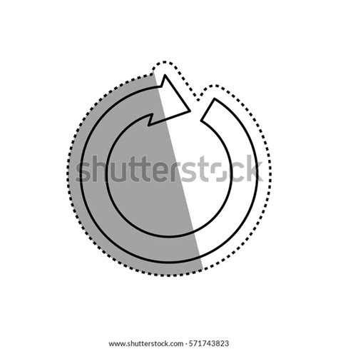 Arrows Round Cycle Icon Vector Illustration Stock Vector Royalty Free 571743823 Shutterstock