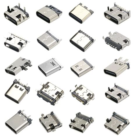 Conector Usb Tipo C Hembra Conector De Puerto De Carga 2 6 14 16 24
